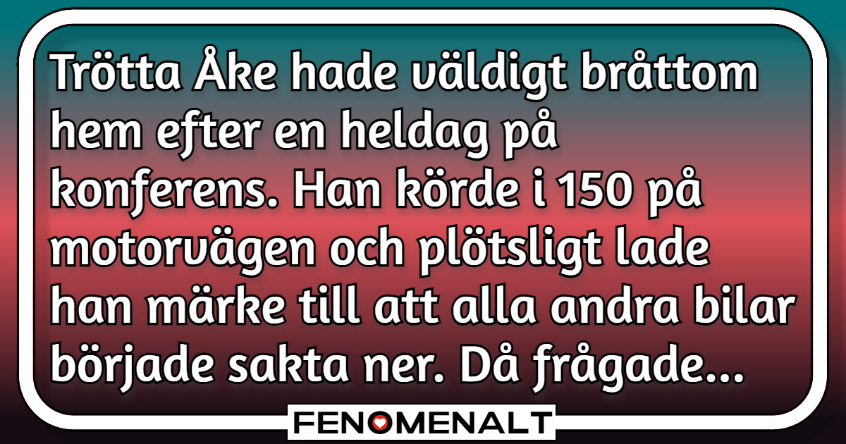 Trötta Åke och Svenne på väg hem från en konferens – Gapskratt - Fenomenalt